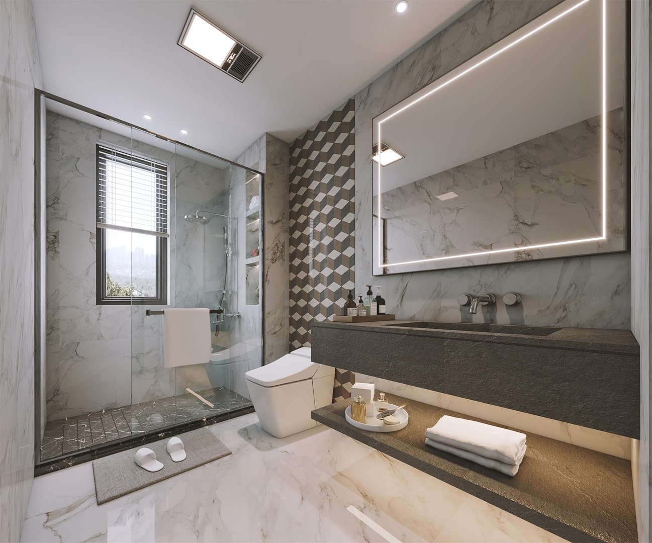 3D Modern bathroom model model - TurboSquid 2062194