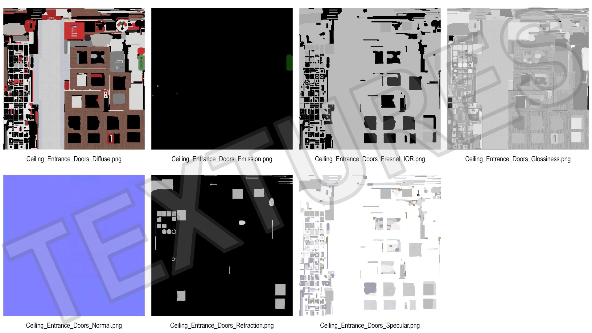 3D Model Middle School Hallway - TurboSquid 2346251