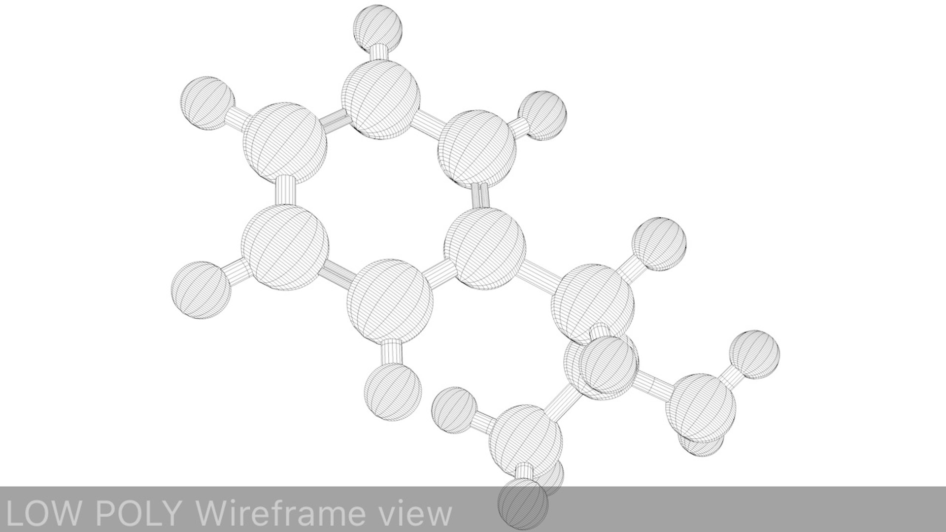 Scientific Amphetamine Structure Molecules Model - TurboSquid 1156053