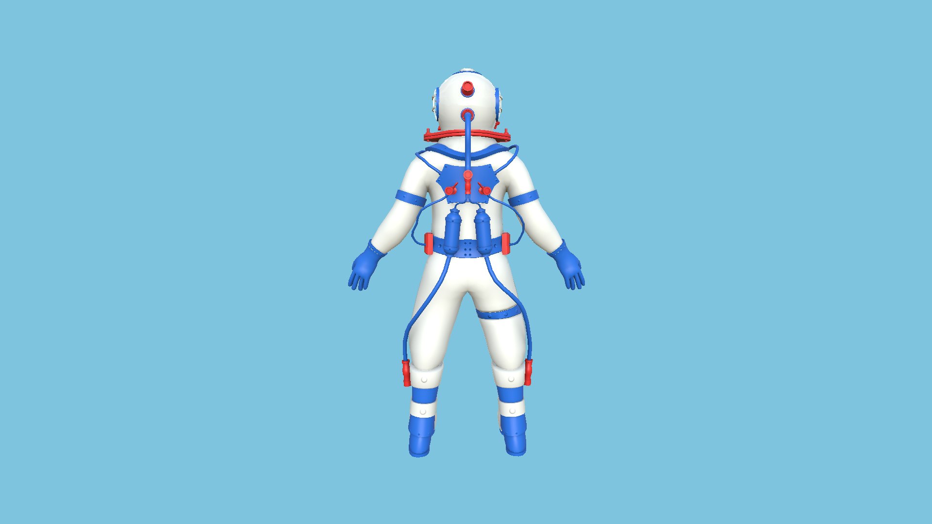 3D model 04 Diving Suits Collection - Cartoon Character Design ...