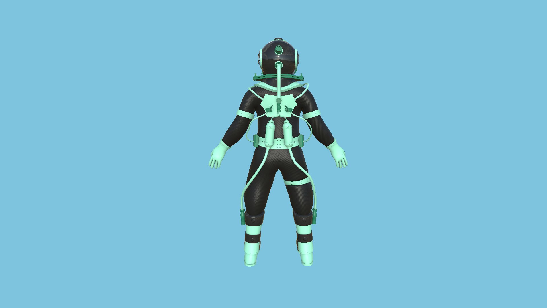 3D model 04 Diving Suits Collection - Cartoon Character Design ...