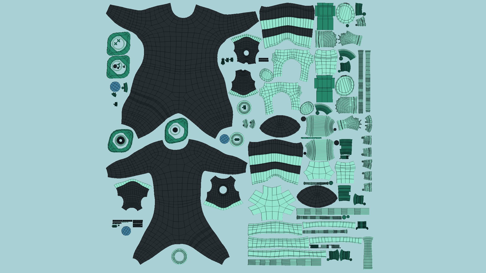 3D model 04 Diving Suits Collection - Cartoon Character Design ...