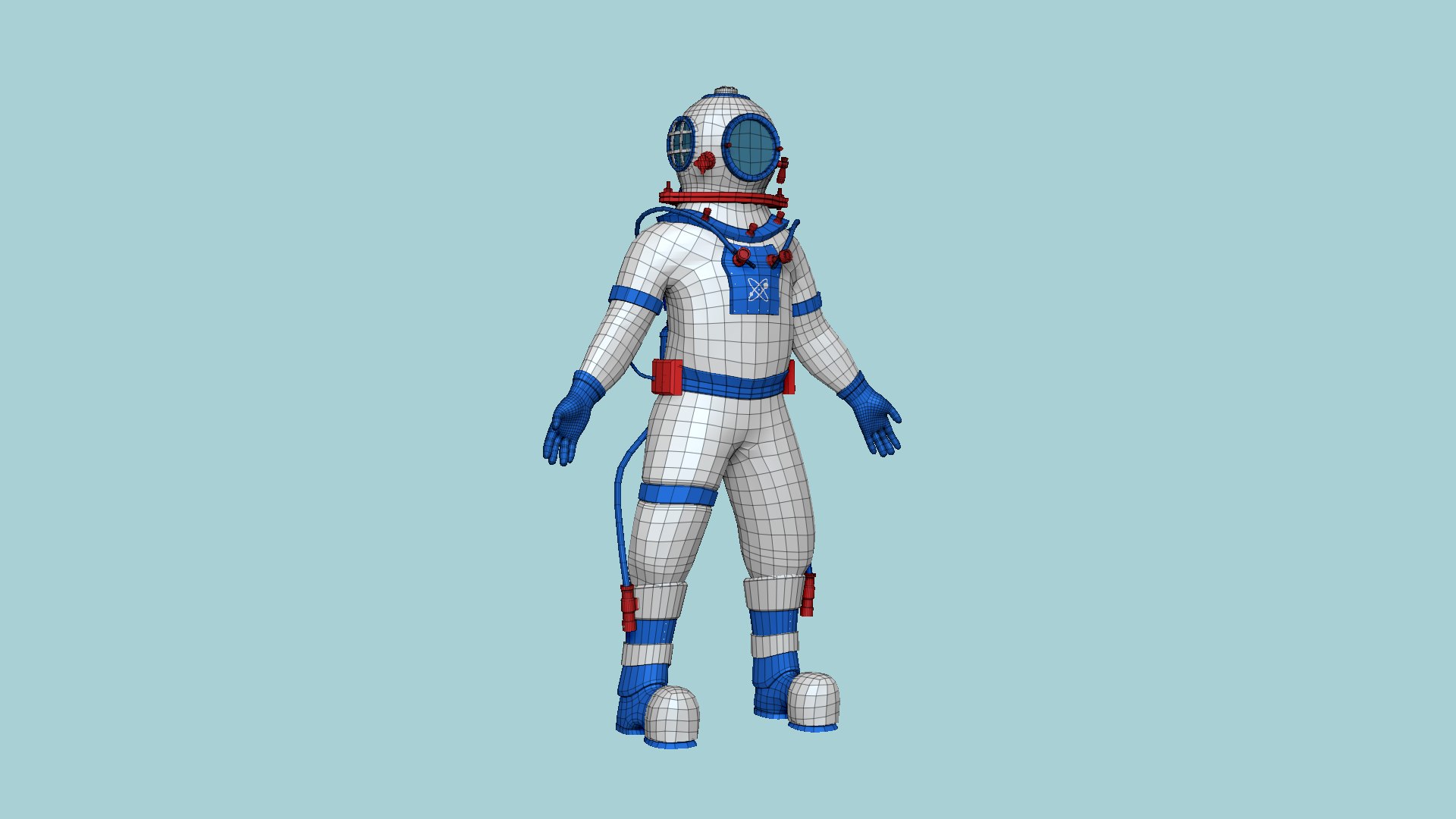 3D model 04 Diving Suits Collection - Cartoon Character Design ...