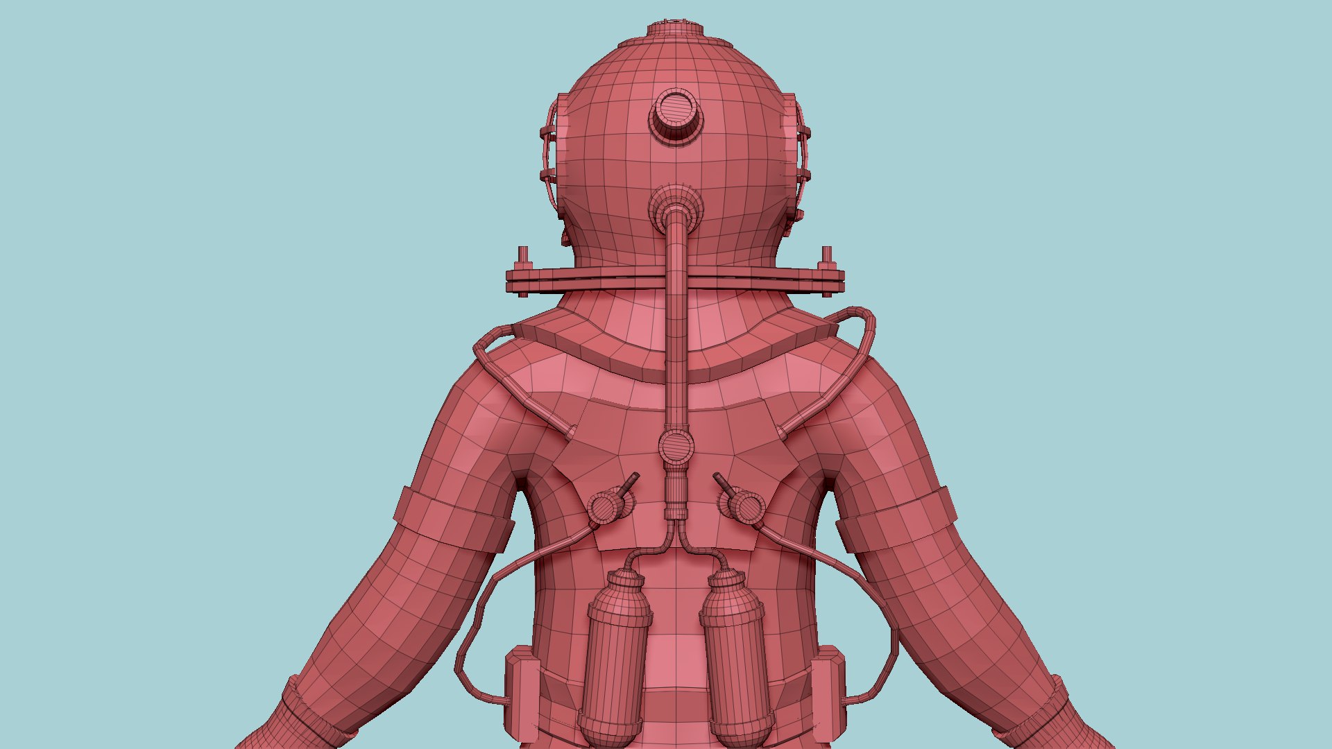 3D model 04 Diving Suits Collection - Cartoon Character Design ...