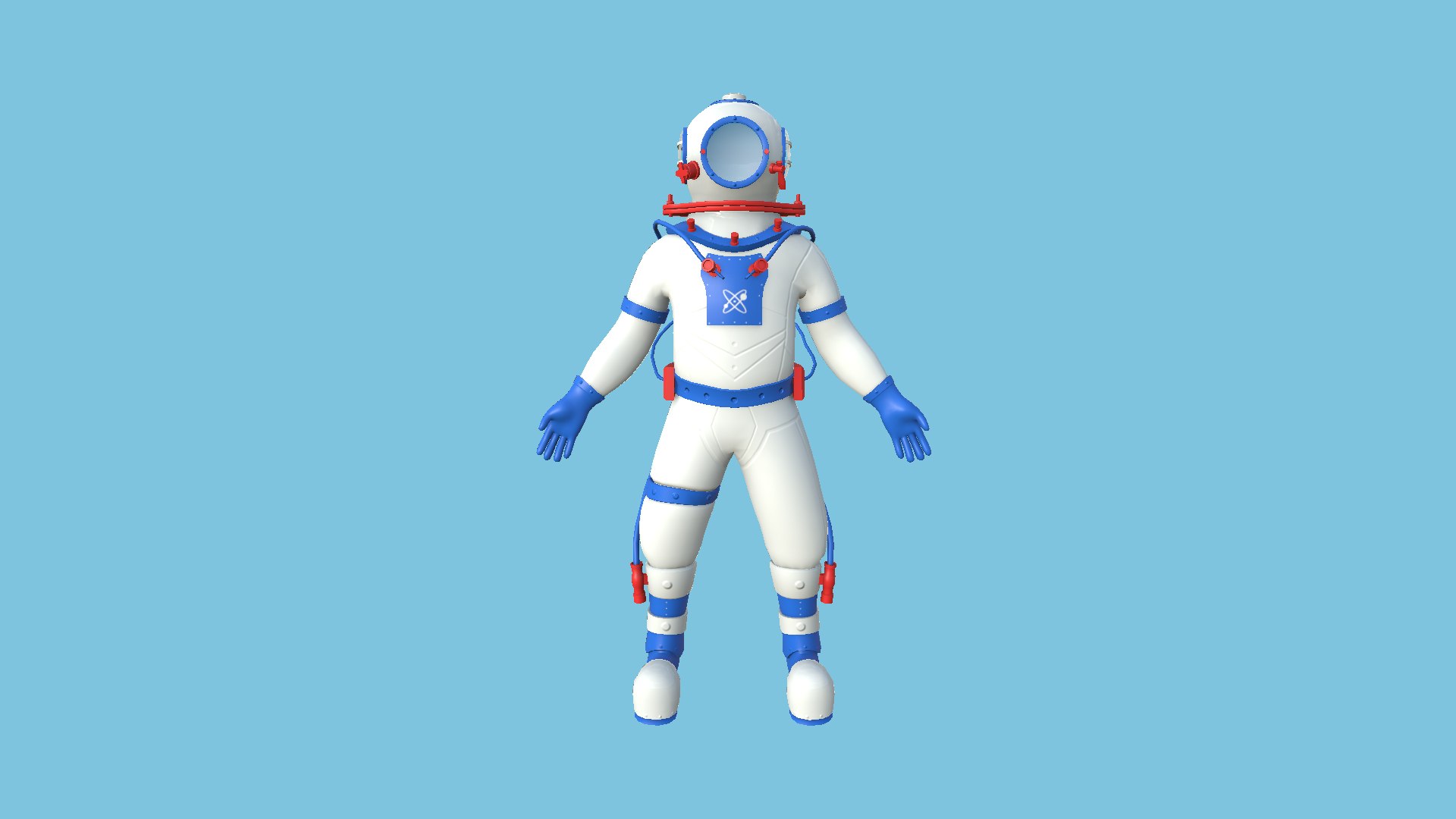 3D model 04 Diving Suits Collection - Cartoon Character Design ...