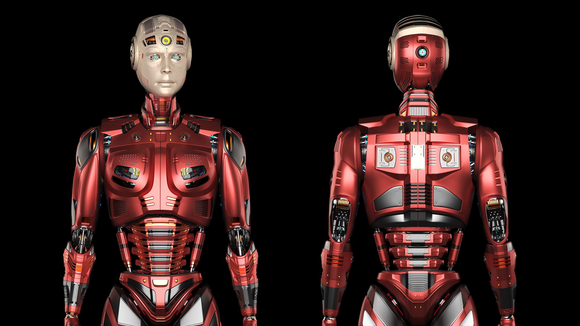 Futuristic Robot Man 2 3D Model - TurboSquid 1573851