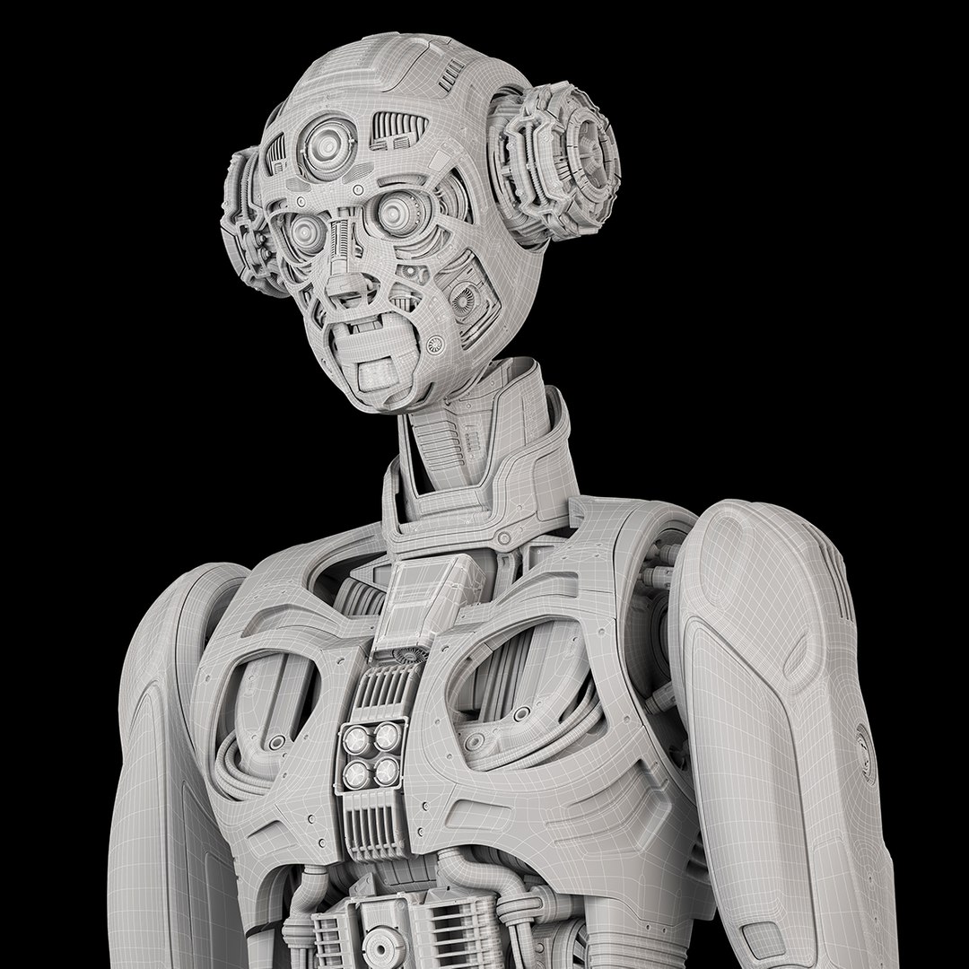 Futuristic Robot Man 2 3D Model - TurboSquid 1573851