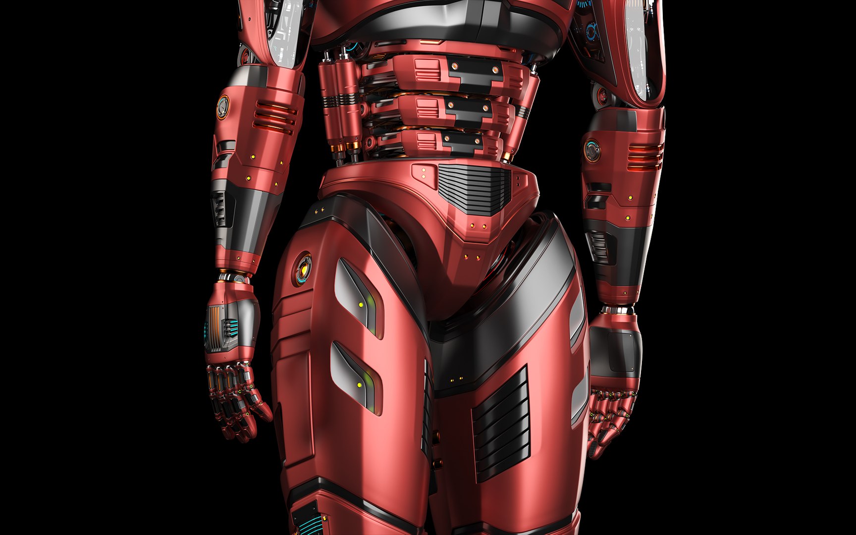 Futuristic Robot Man 2 3D Model - TurboSquid 1573851