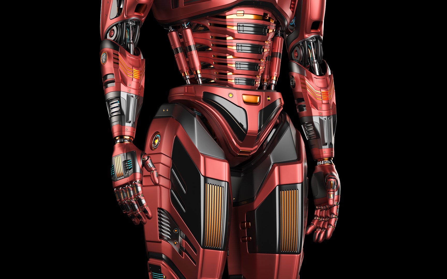 Futuristic Robot Man 2 3D Model - TurboSquid 1573851