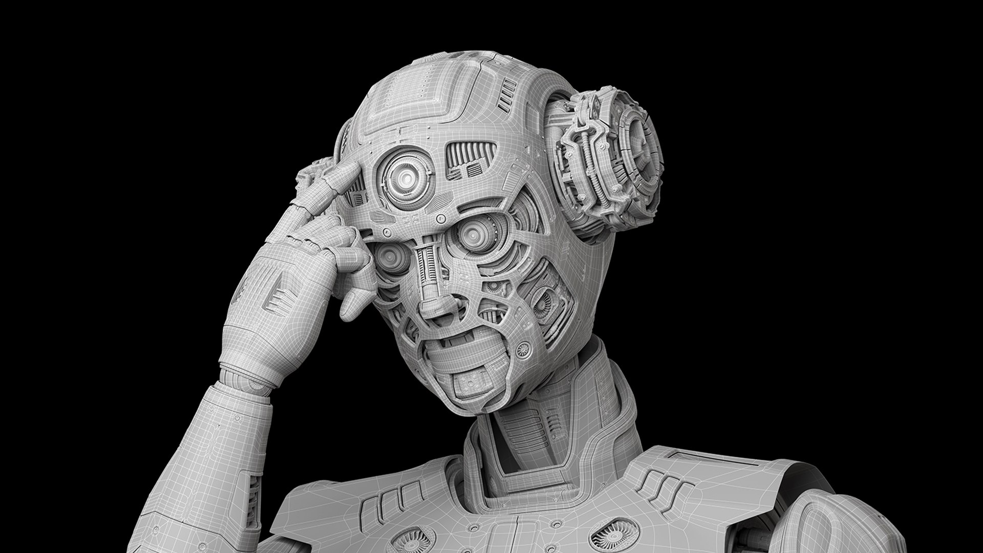Futuristic Robot Man 2 3D Model - TurboSquid 1573851