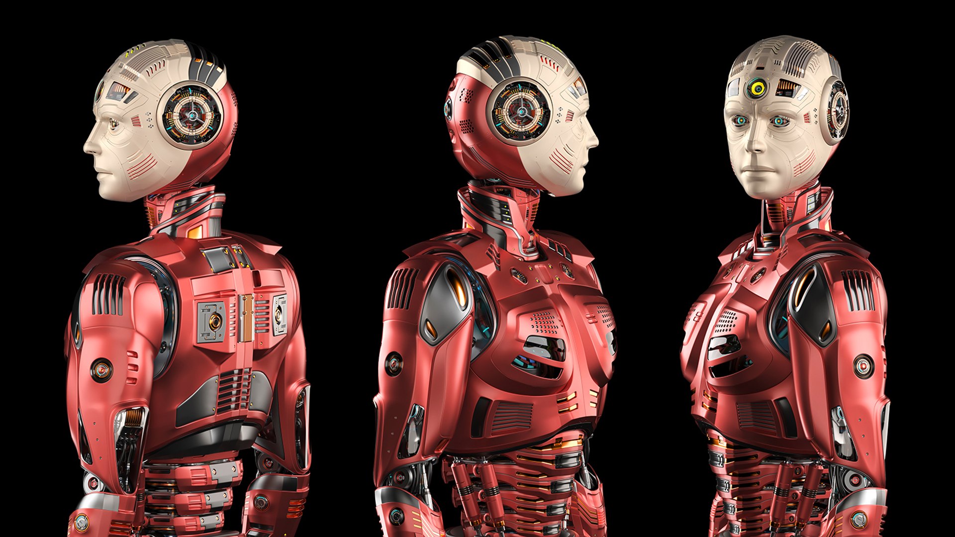 Futuristic Robot Man 2 3D Model - TurboSquid 1573851