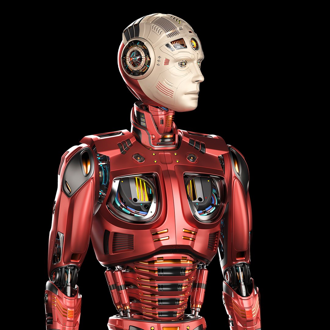Futuristic Robot Man 2 3D Model - TurboSquid 1573851