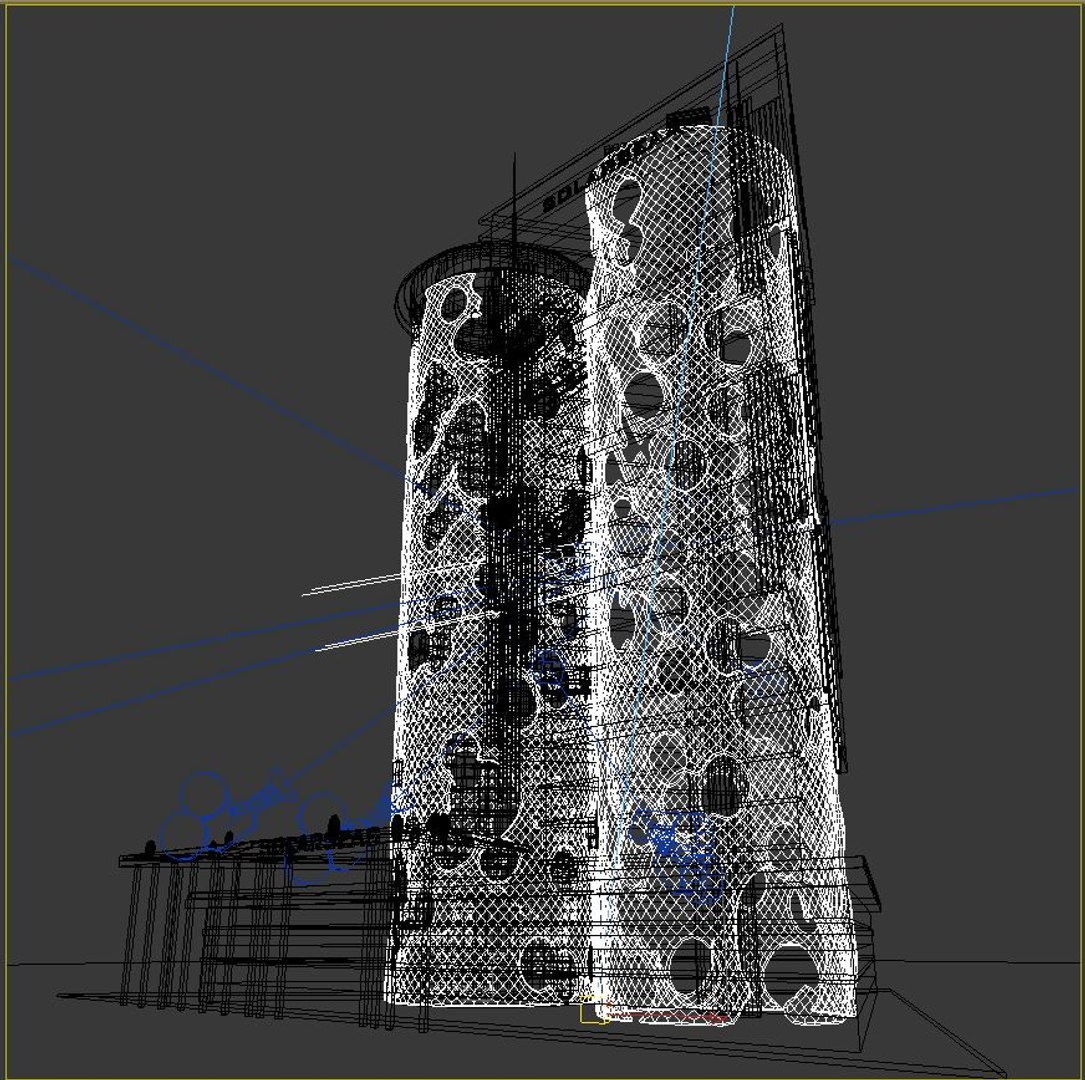 Modern Skyscraper Building Concept 3d Model