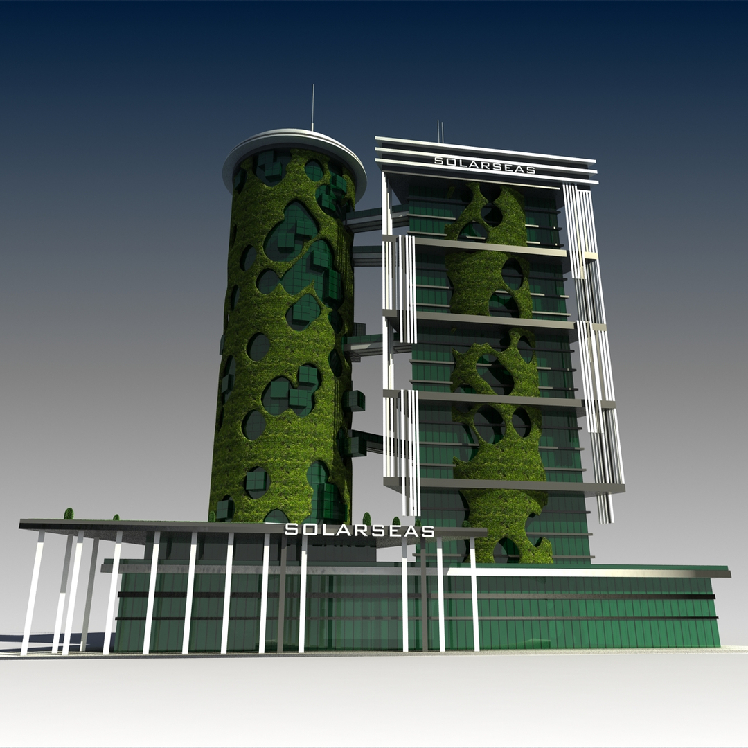 Modern Skyscraper Building Concept 3d Model