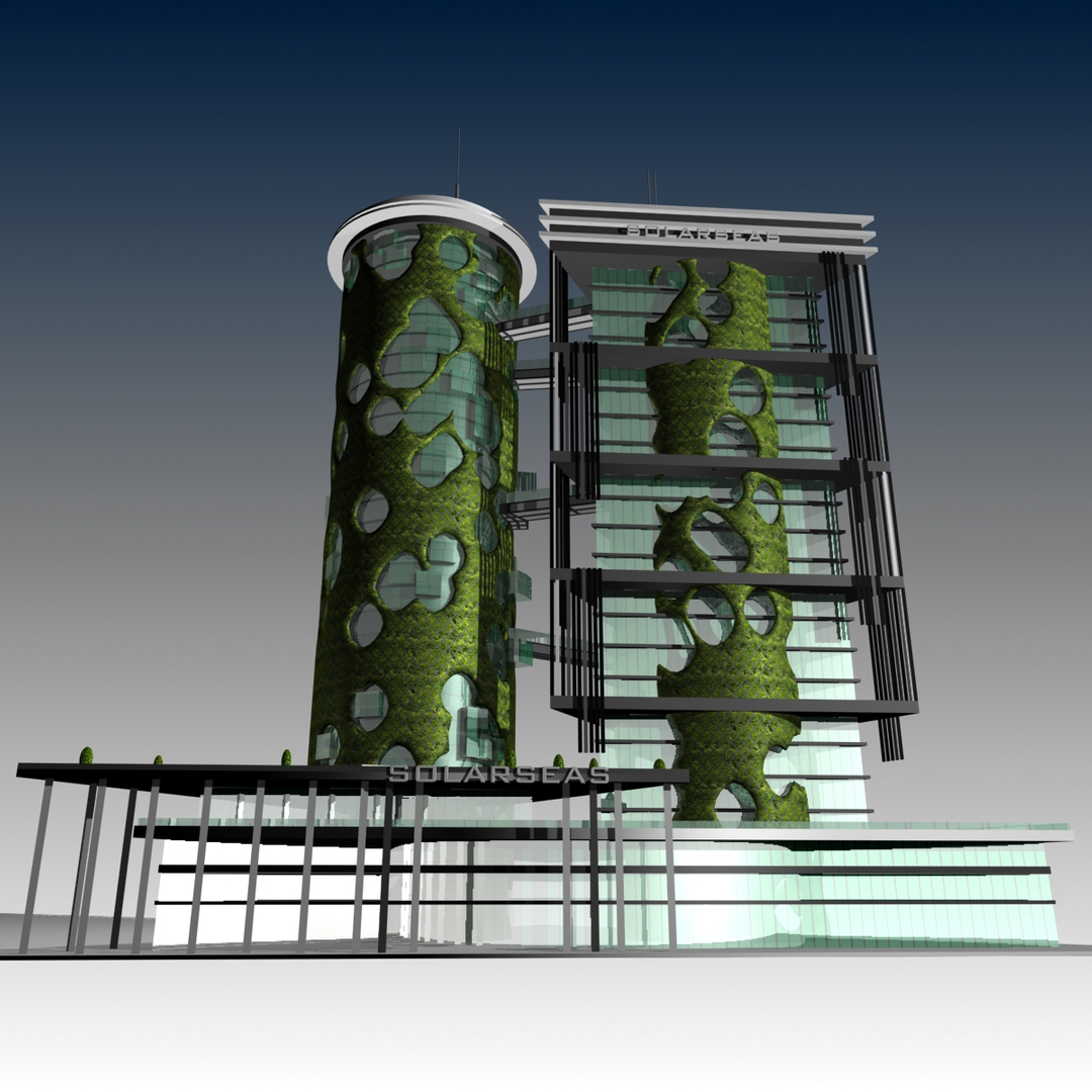 Modern Skyscraper Building Concept 3d Model