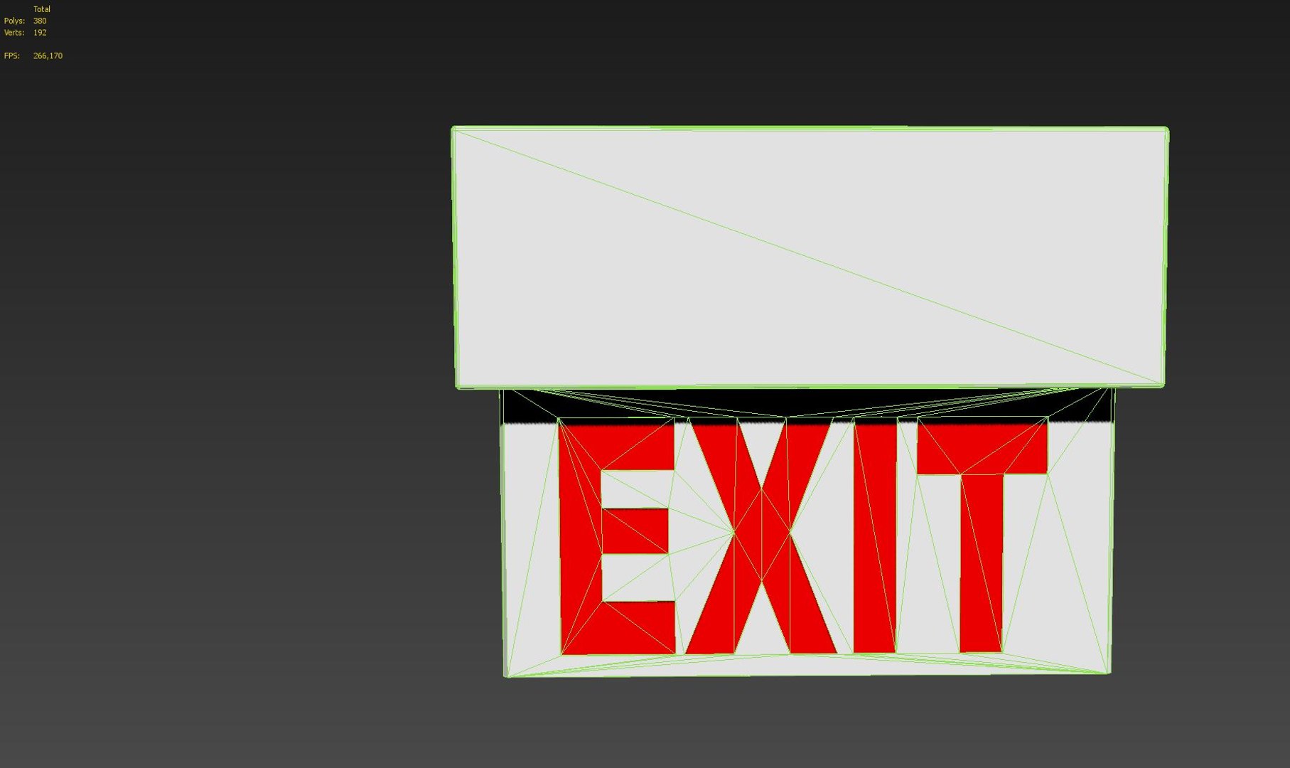 3D Exit Sign - TurboSquid 1435872
