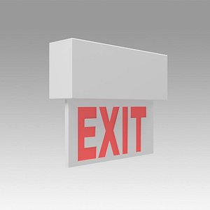 Download 3D Exit Sign 3ds Max Models - TurboSquid