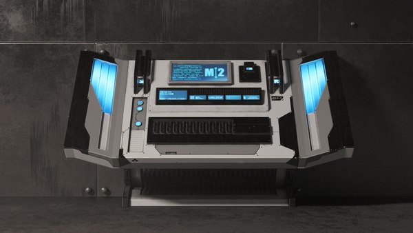 3D Sci Fi Control Panel - TurboSquid 2028337