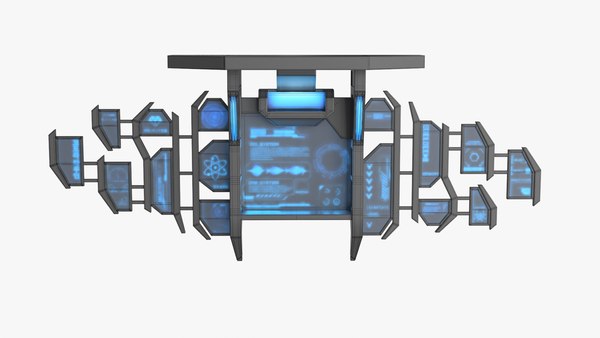 3D Sci Fi Control Panel - TurboSquid 2028337