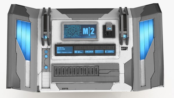 3D Sci Fi Control Panel - TurboSquid 2028337