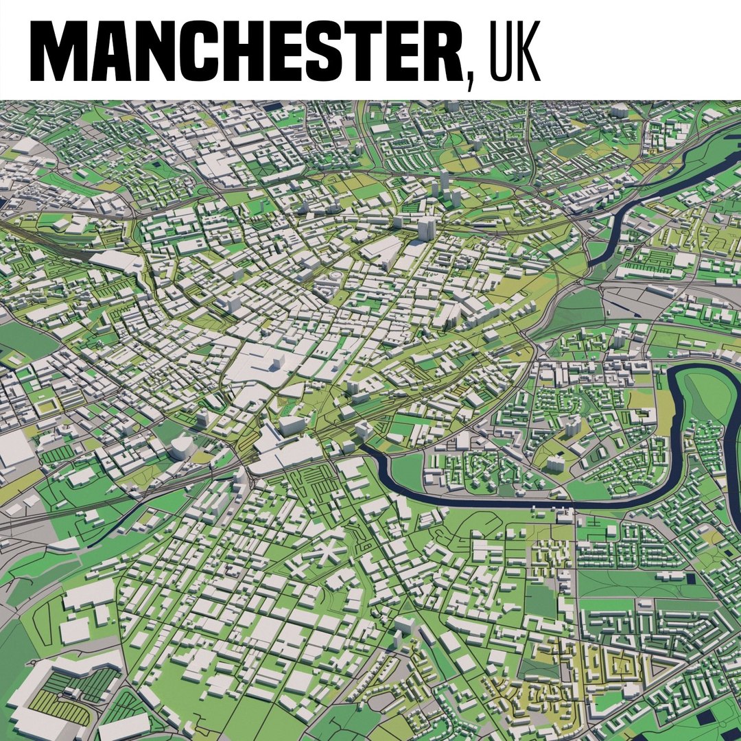 3D City Manchester Model - TurboSquid 1433371