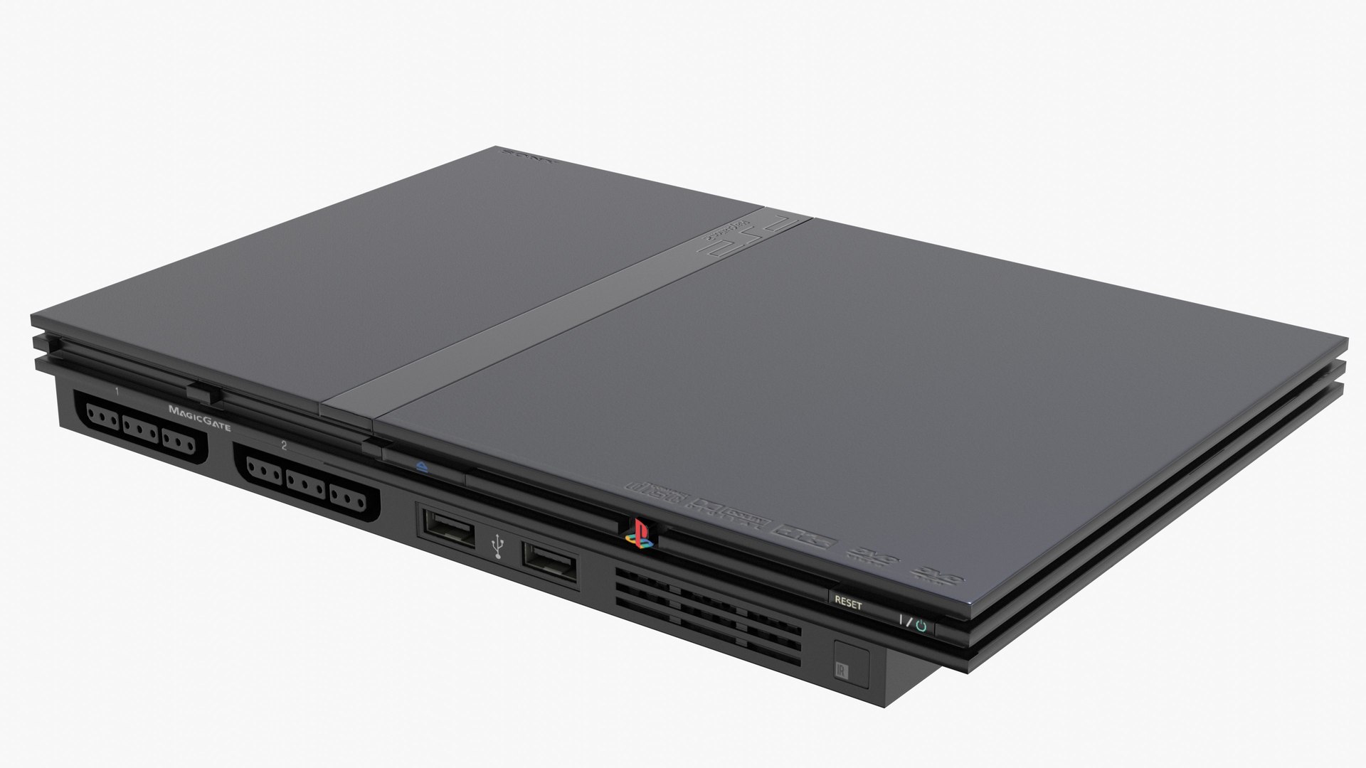 Sony PlayStation 2 Slim 3D model - TurboSquid 2068127