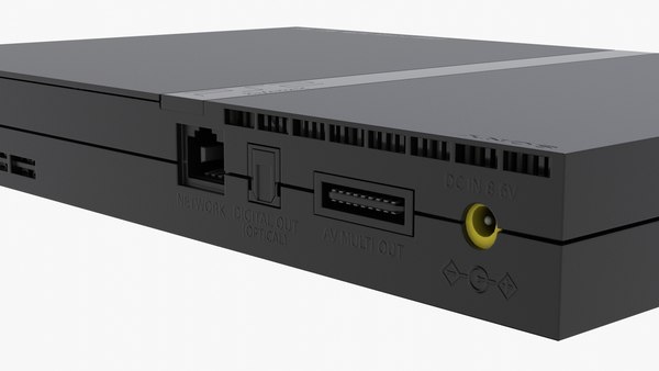 modelo 3d Sony PlayStation 2 Slim - TurboSquid 2068127