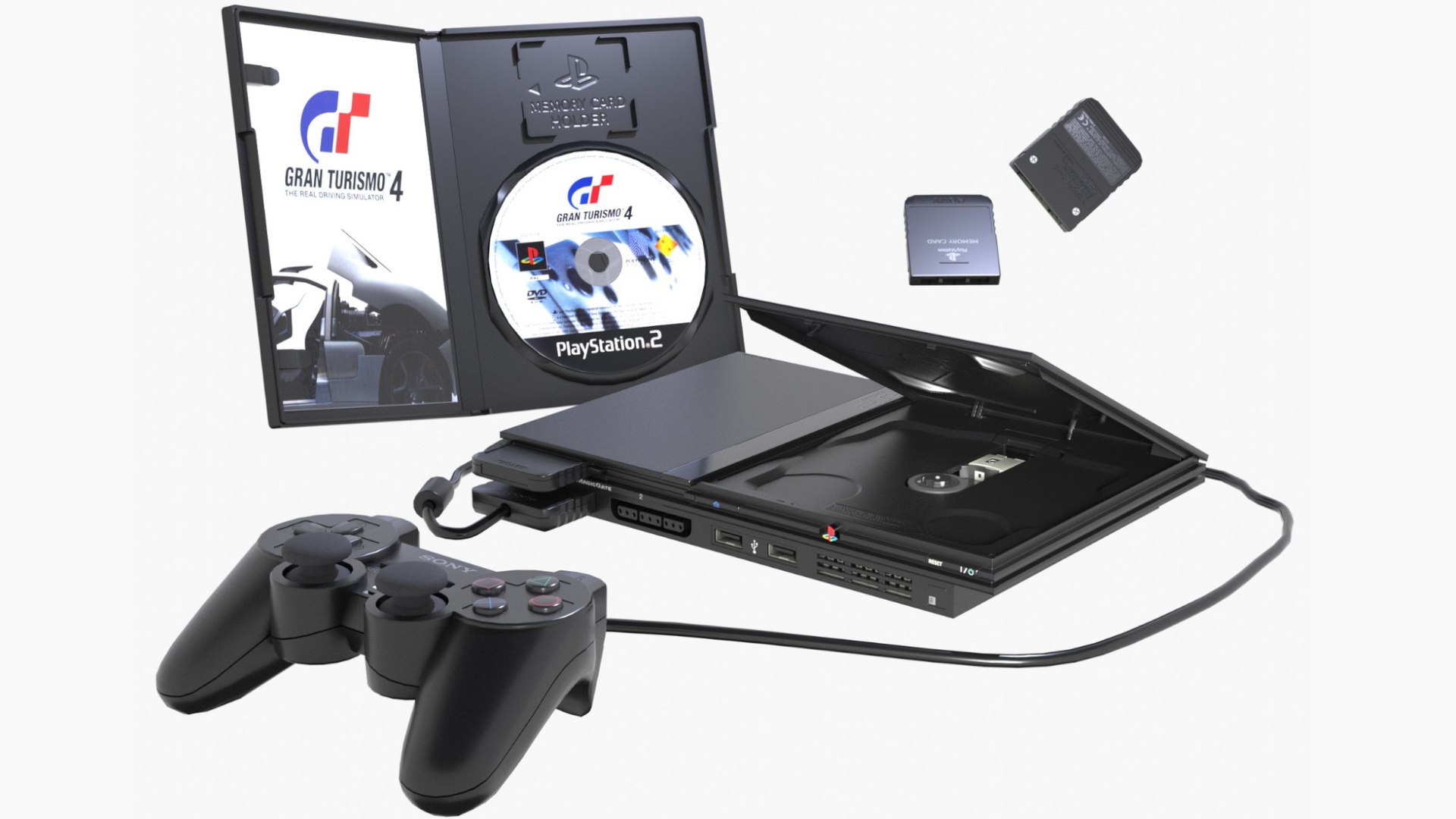 Sony PlayStation 2 Slim 3D Model - TurboSquid 2068127