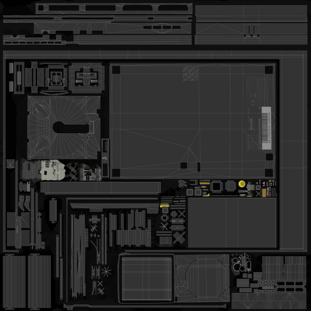 Sony PlayStation 2 Slim 3D model - TurboSquid 2068127