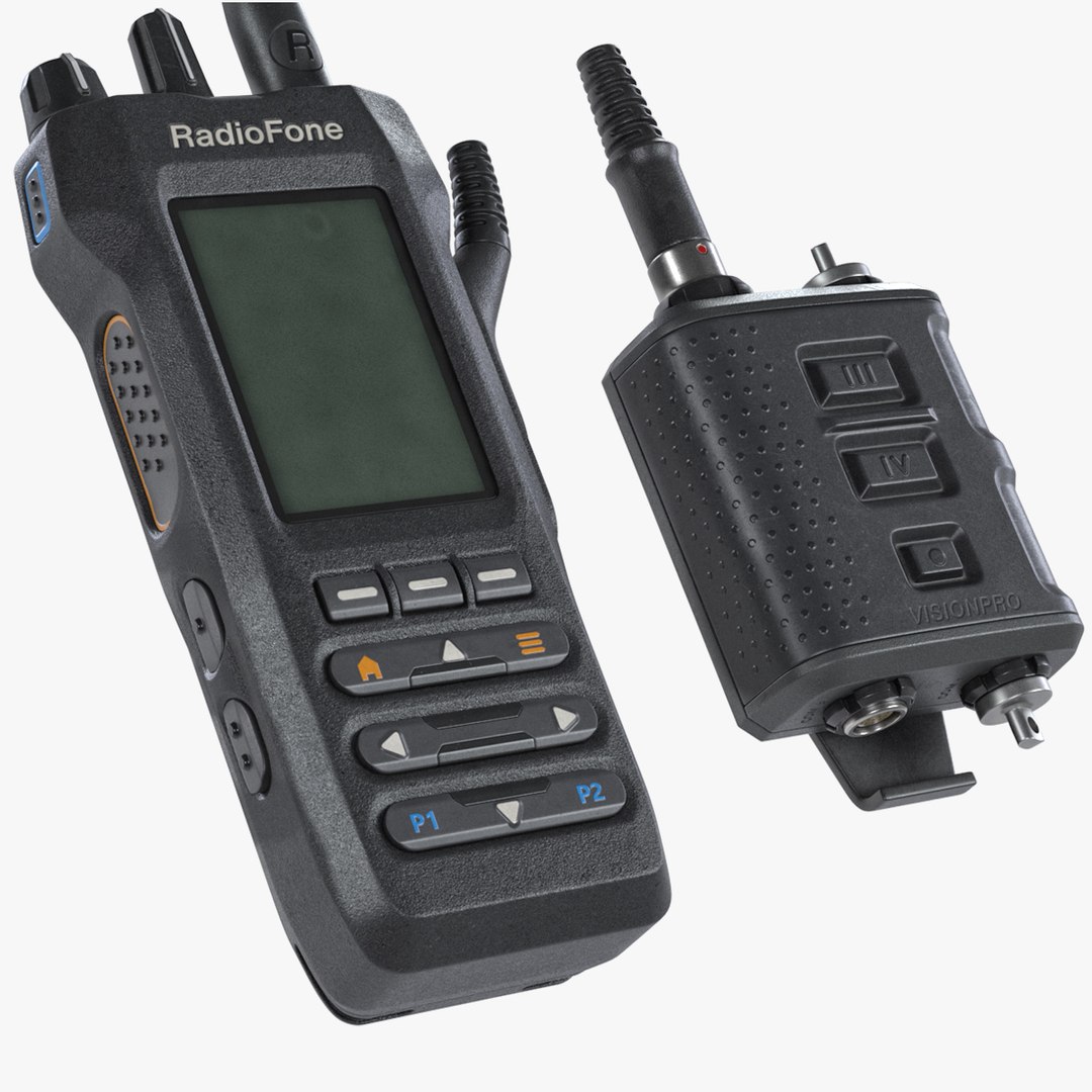 3D Police Radio With Push To Talk - TurboSquid 2406746