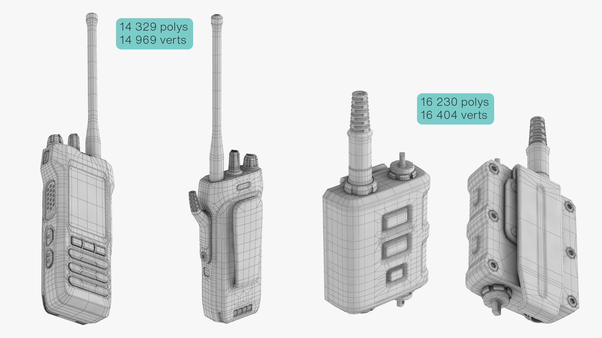3D Police Radio With Push To Talk - TurboSquid 2406746