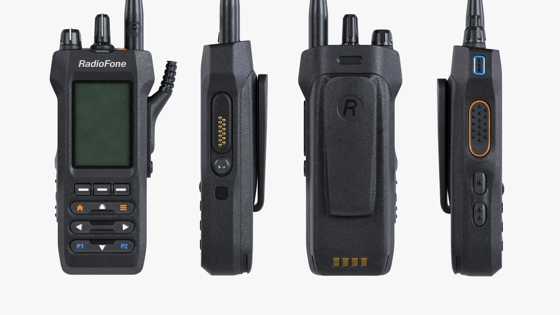 3D Police Radio With Push To Talk - TurboSquid 2406746
