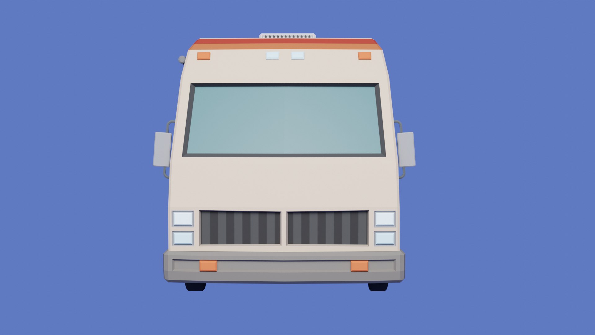 Low Poly Camper-Van 3D Model - TurboSquid 1740920