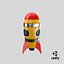 3D Cartoon Rocket - TurboSquid 1435560