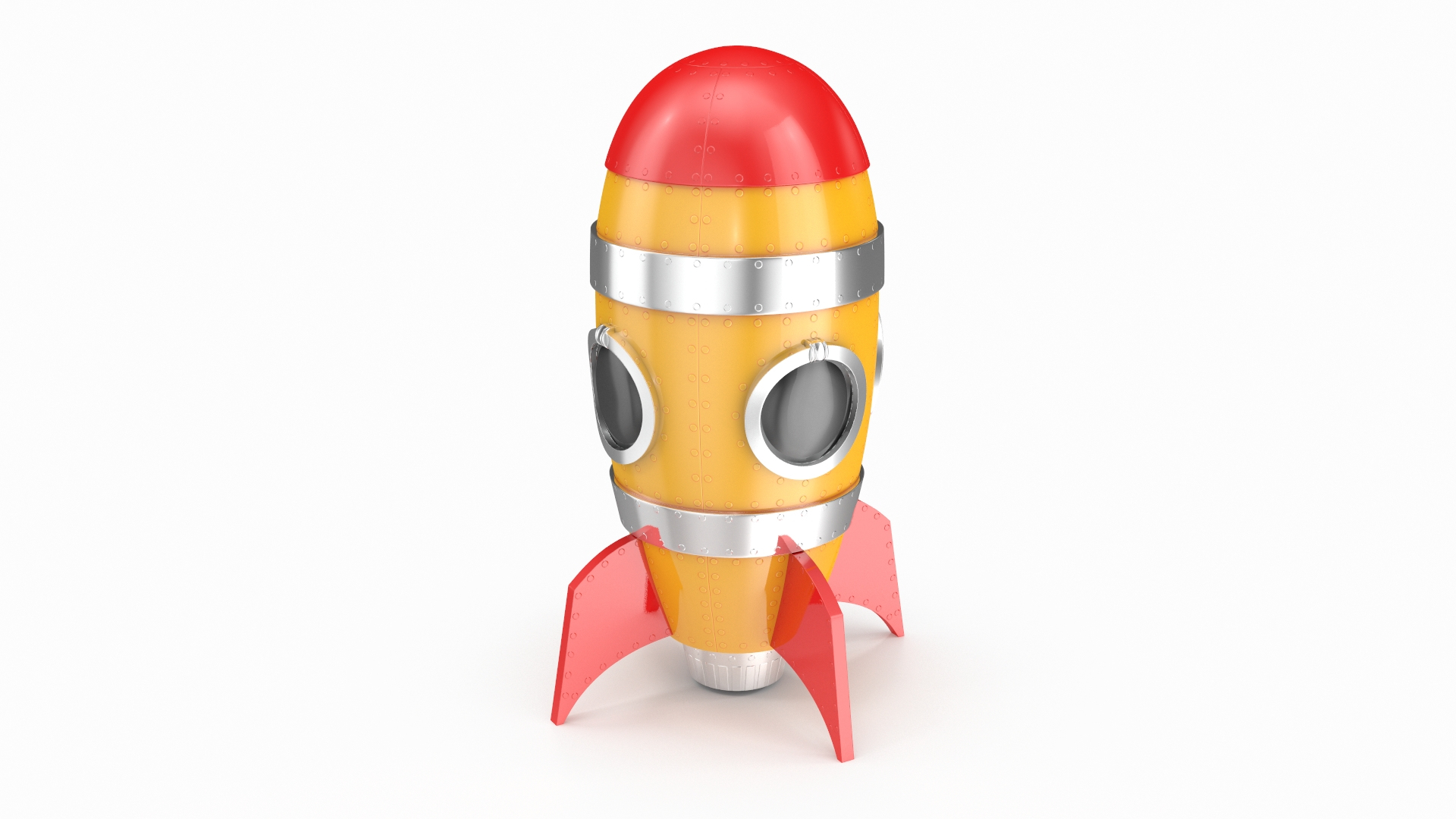 3D Cartoon Rocket - TurboSquid 1435560