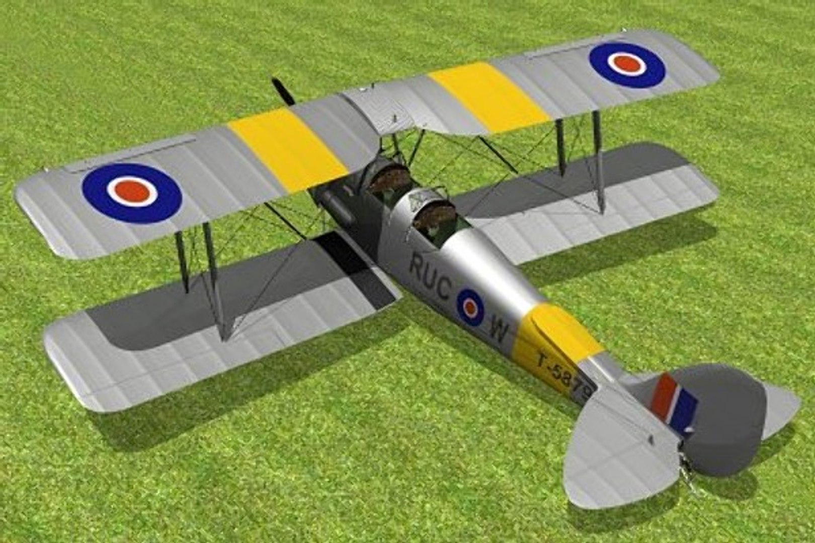 Tiger Moth Haviland 3d Model