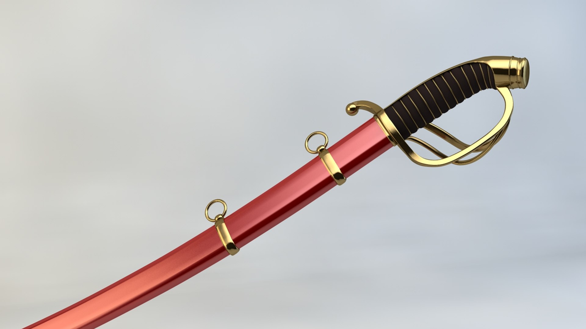 3d Saber Sword Model