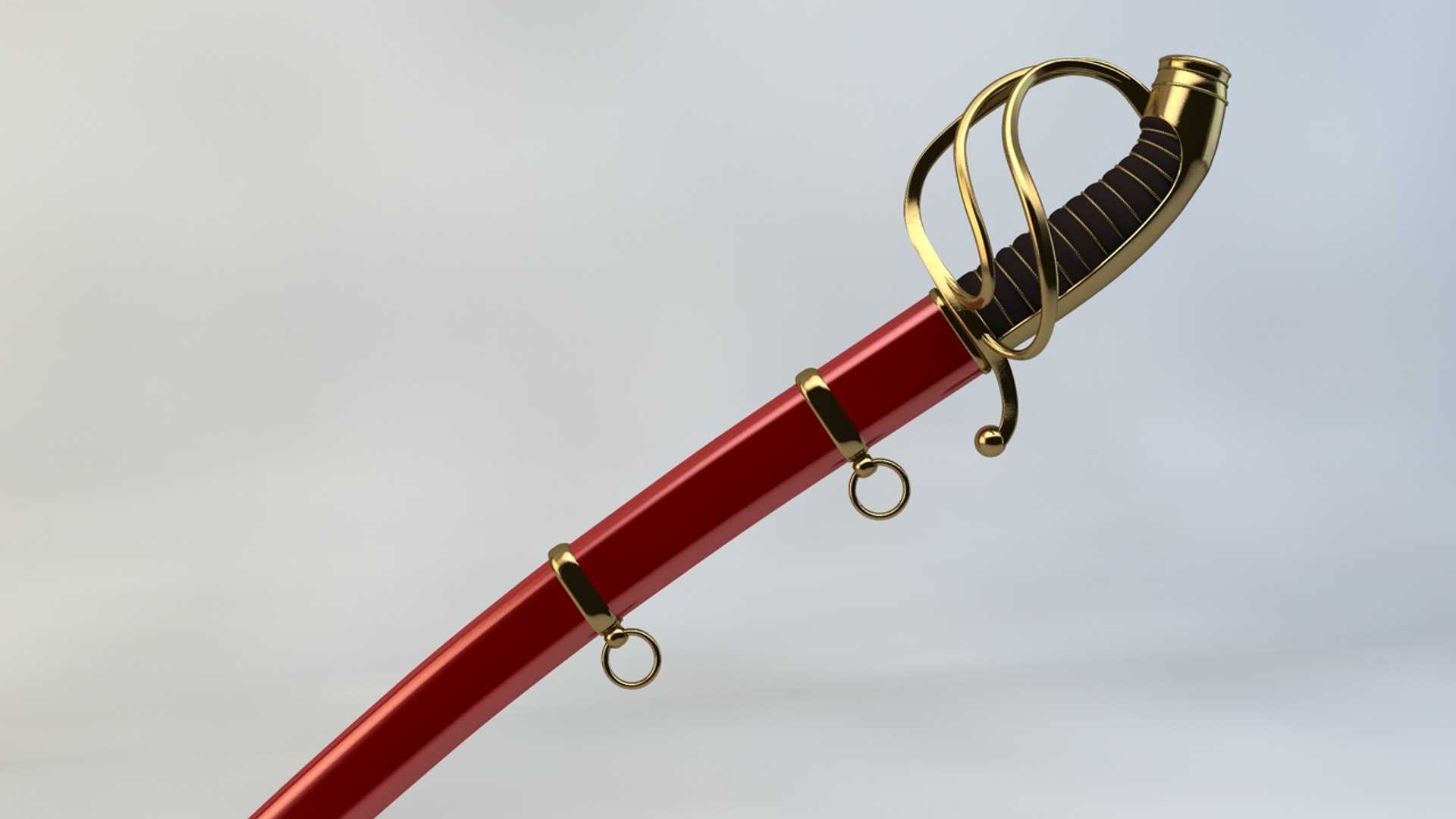 3d Saber Sword Model