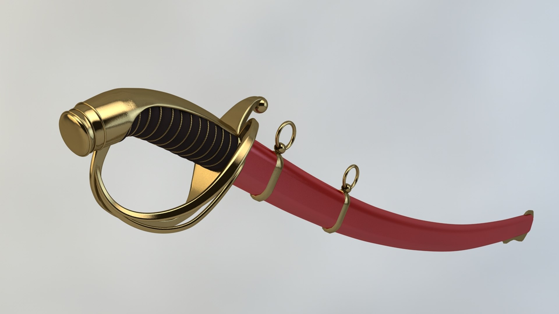 3d Saber Sword Model