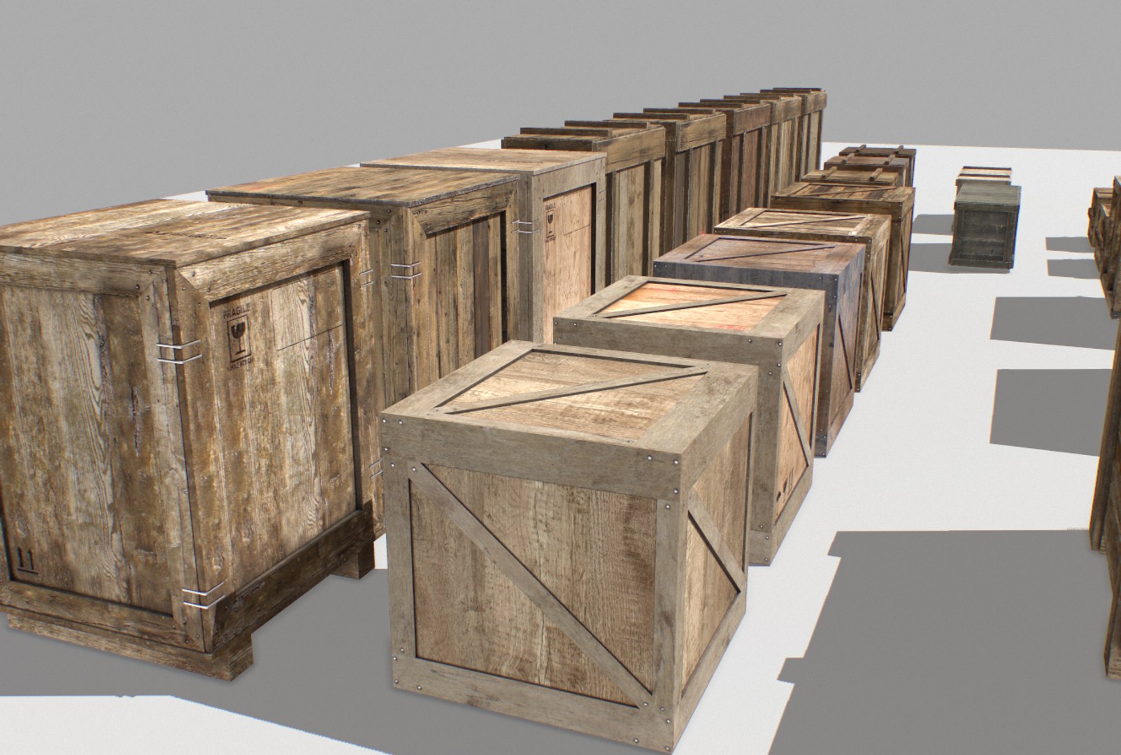 3D pack crates - TurboSquid 1607540