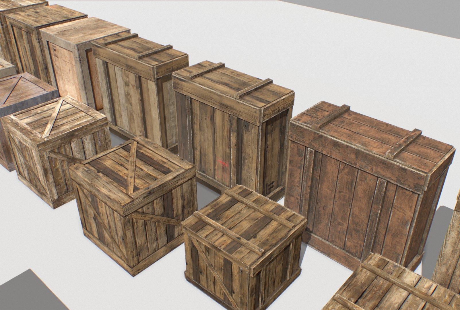 3D pack crates - TurboSquid 1607540
