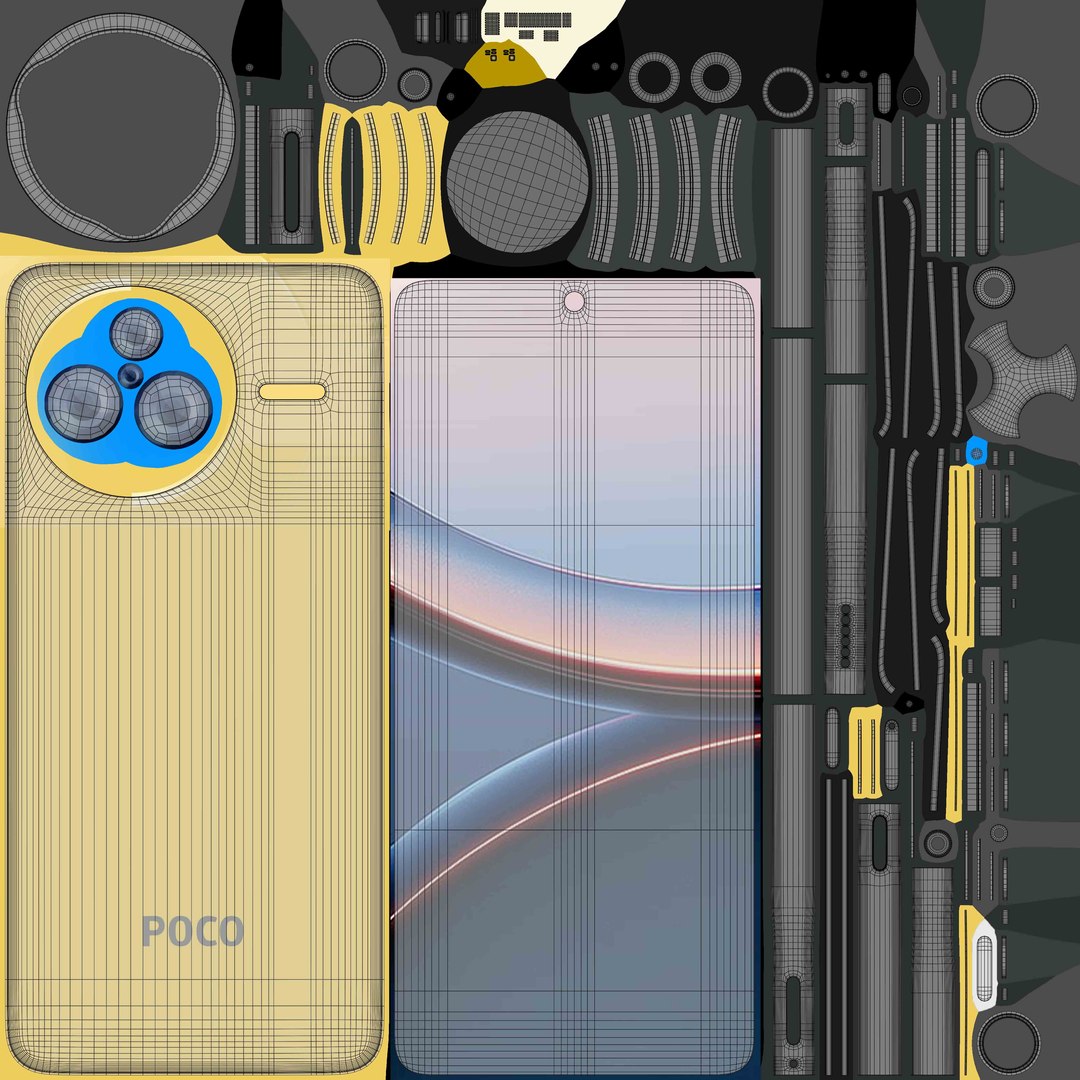 Xiaomi POCO F7 Ultra Yellow 3D Model - TurboSquid 2402373
