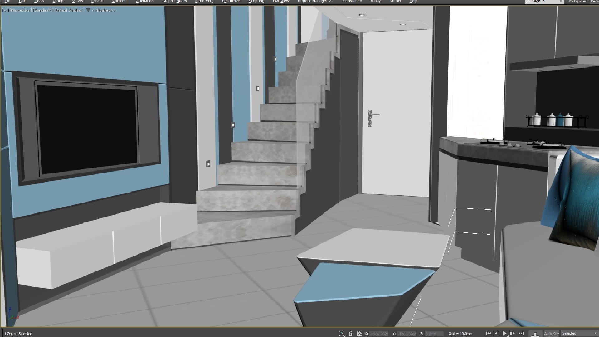 55- Modern Duplex Living Room 3D Model - TurboSquid 2026406