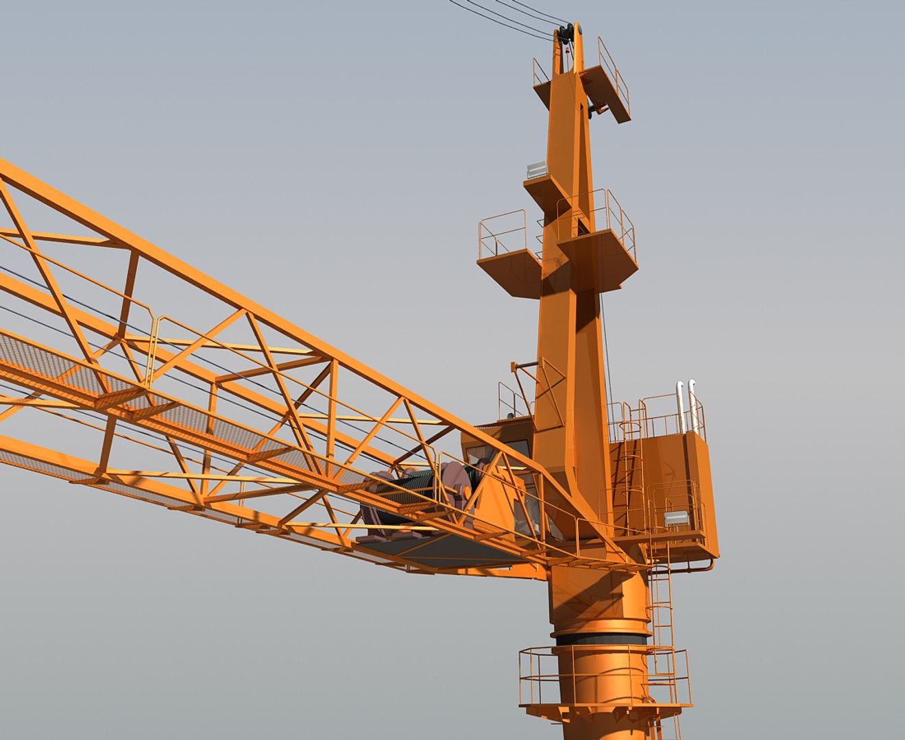 3d crane construction oil rigs