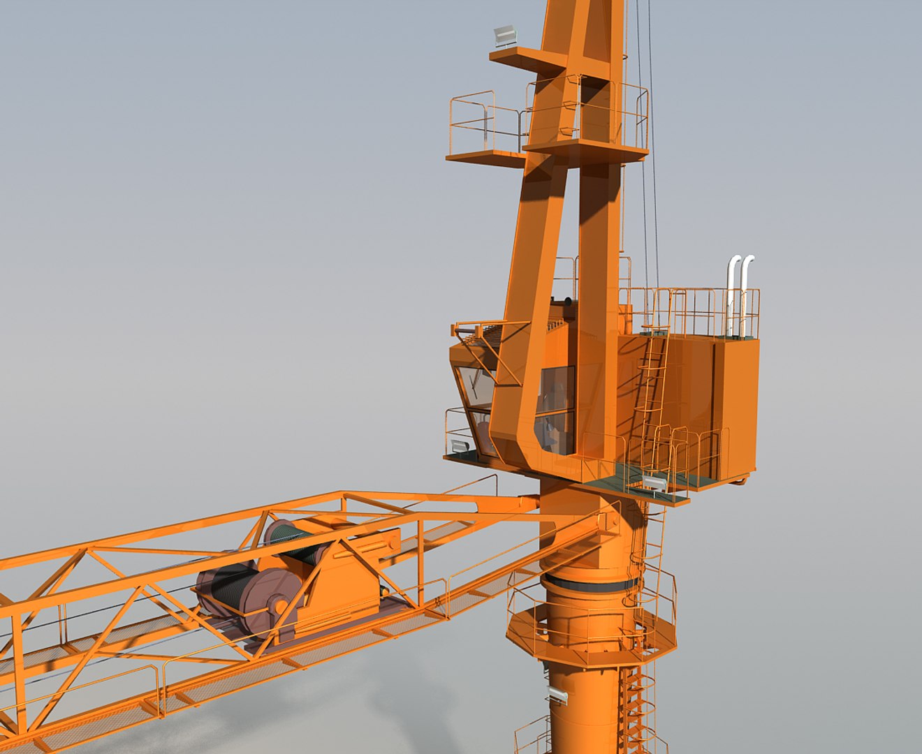 3d crane construction oil rigs