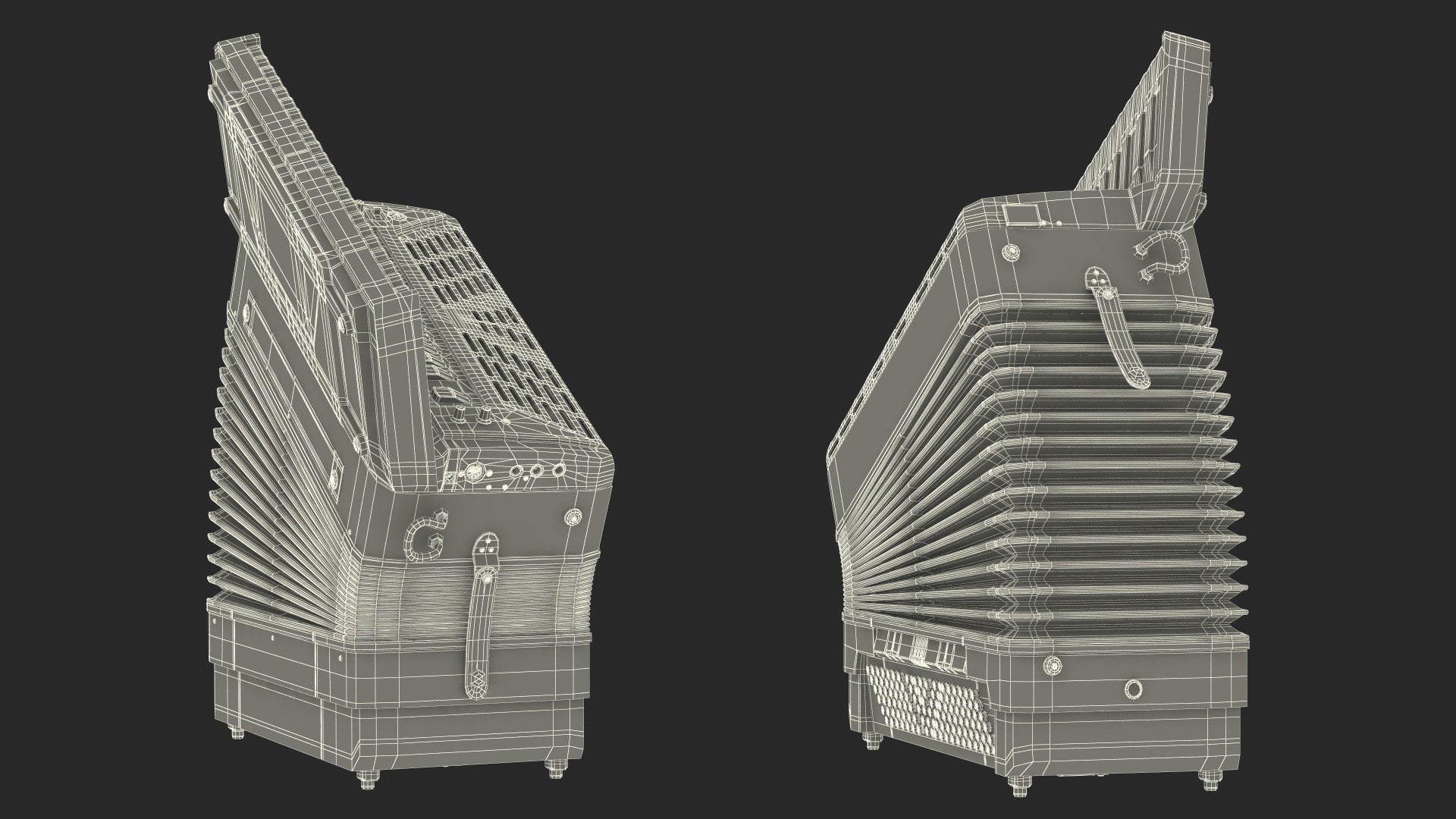 3D Accordion Electronic Musical Instrument - TurboSquid 2062979