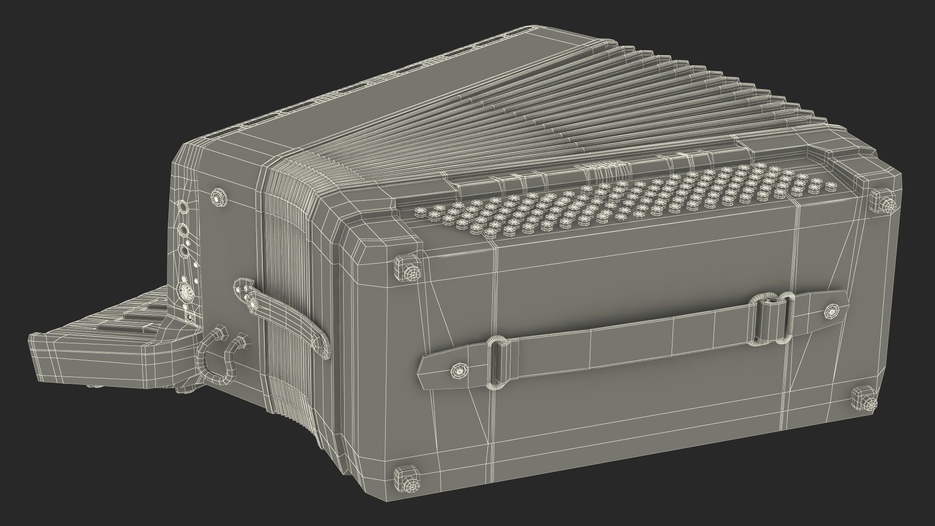 3D Accordion Electronic Musical Instrument - TurboSquid 2062979