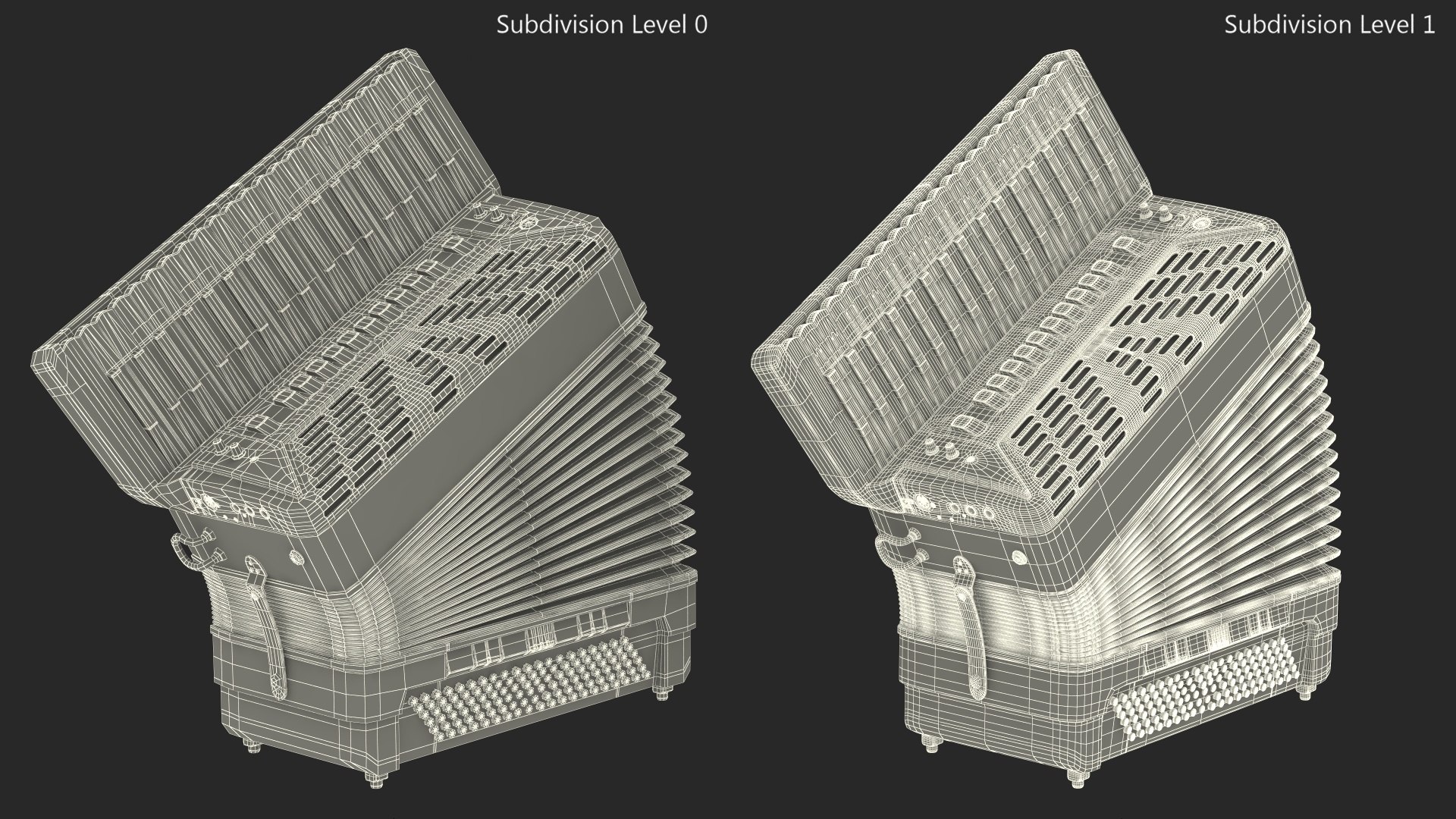3D Accordion Electronic Musical Instrument - TurboSquid 2062979