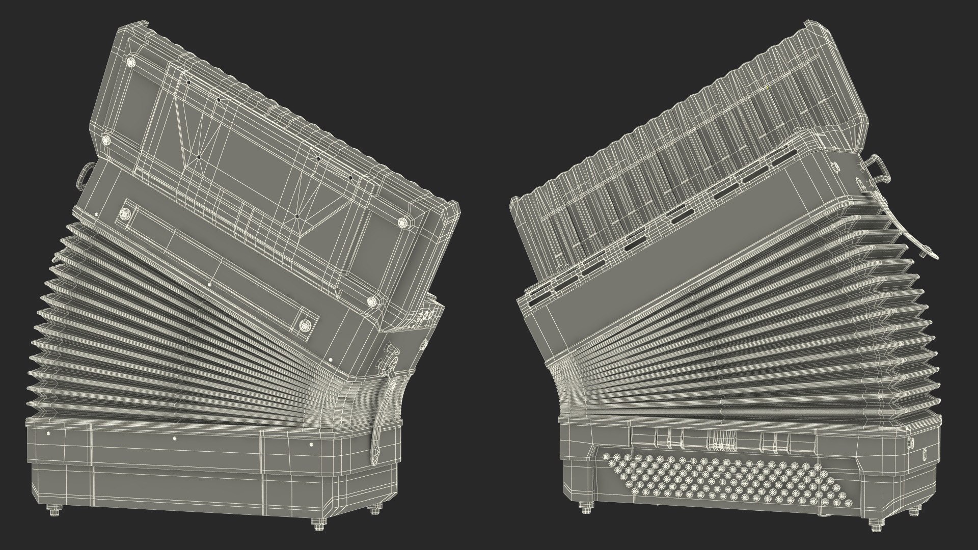 3D Accordion Electronic Musical Instrument - TurboSquid 2062979