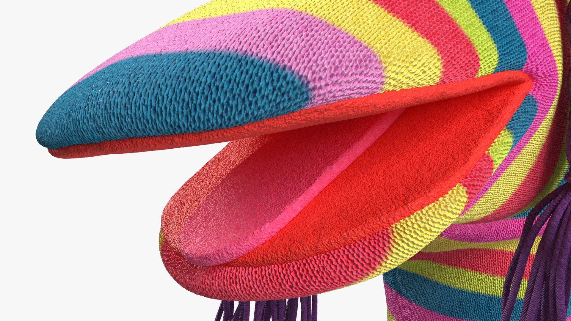 Character Hand Puppet Striped Girl Surprised Pose Model - TurboSquid ...